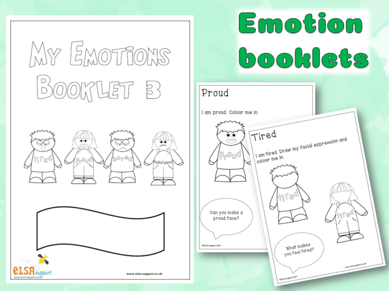 My Emotions Booklet - Elsa Support for emotional literacy